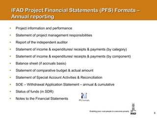 project financial statements and quarterly reporting | PPT