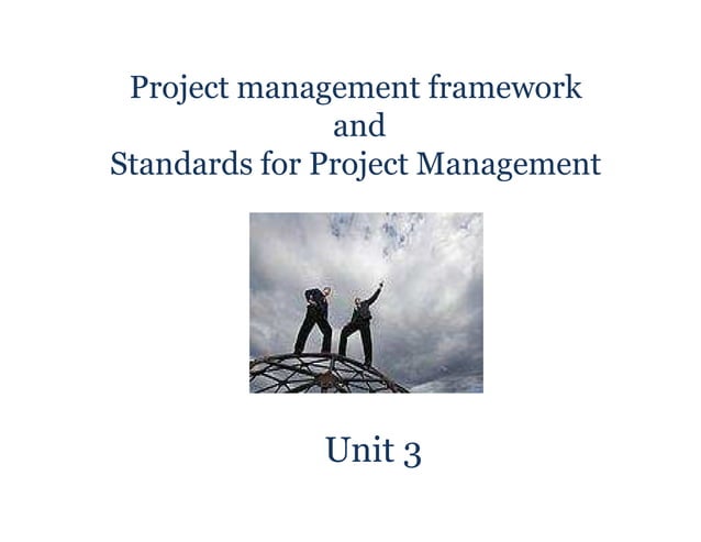 1 project management framework | PDF