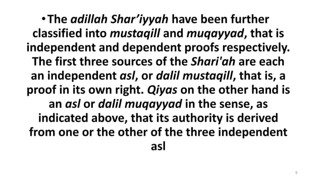 1-Proofs of Shari'ah (Al-Adillah Al-Shar'iyyah).pptx