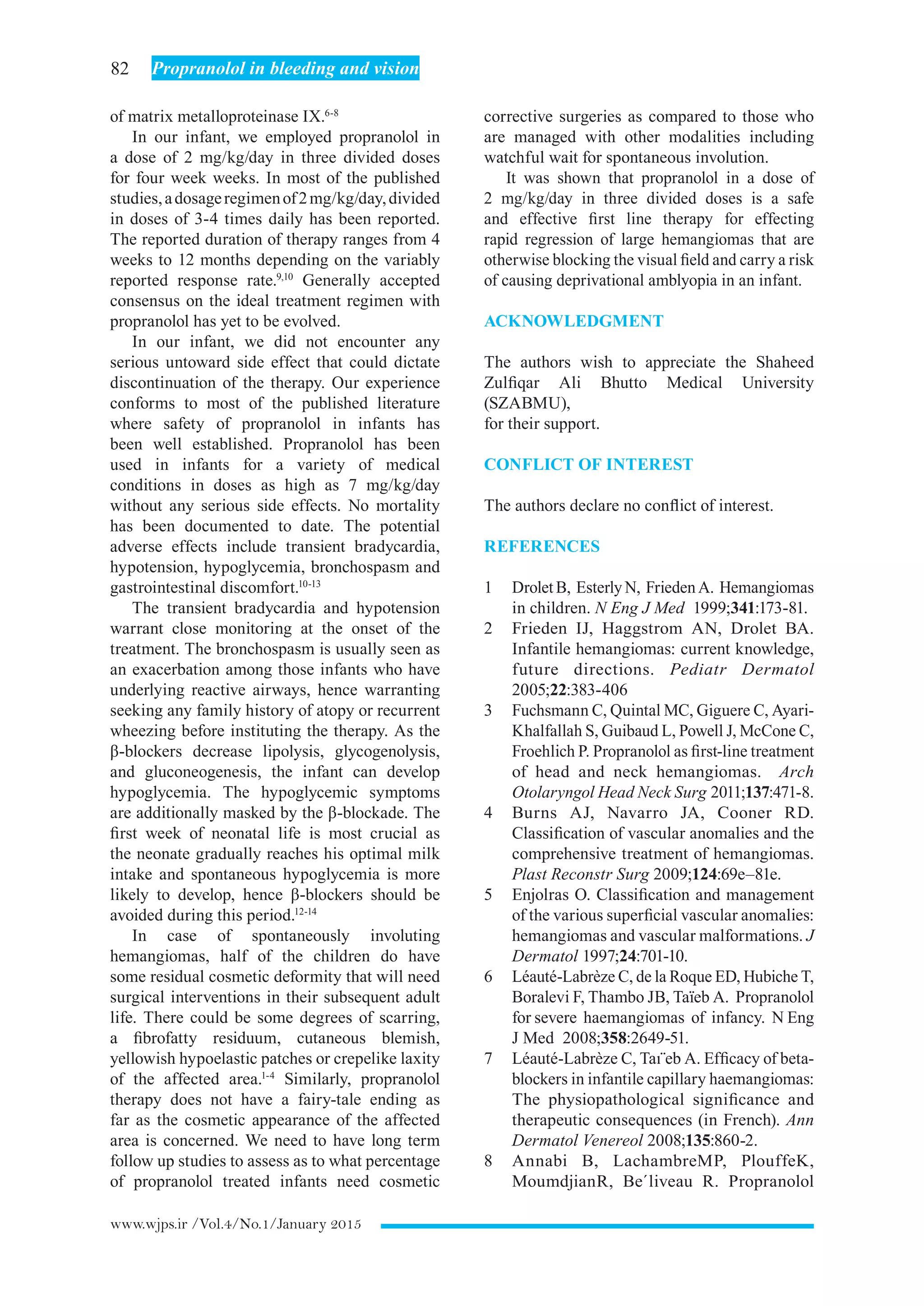 1 propranolol for hemangioma | PDF