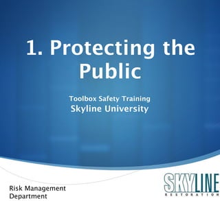 1. protecting the public (1) | PPT