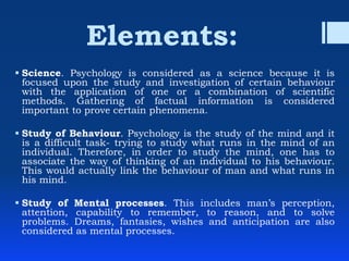 Introduction to Psychology | PPTX