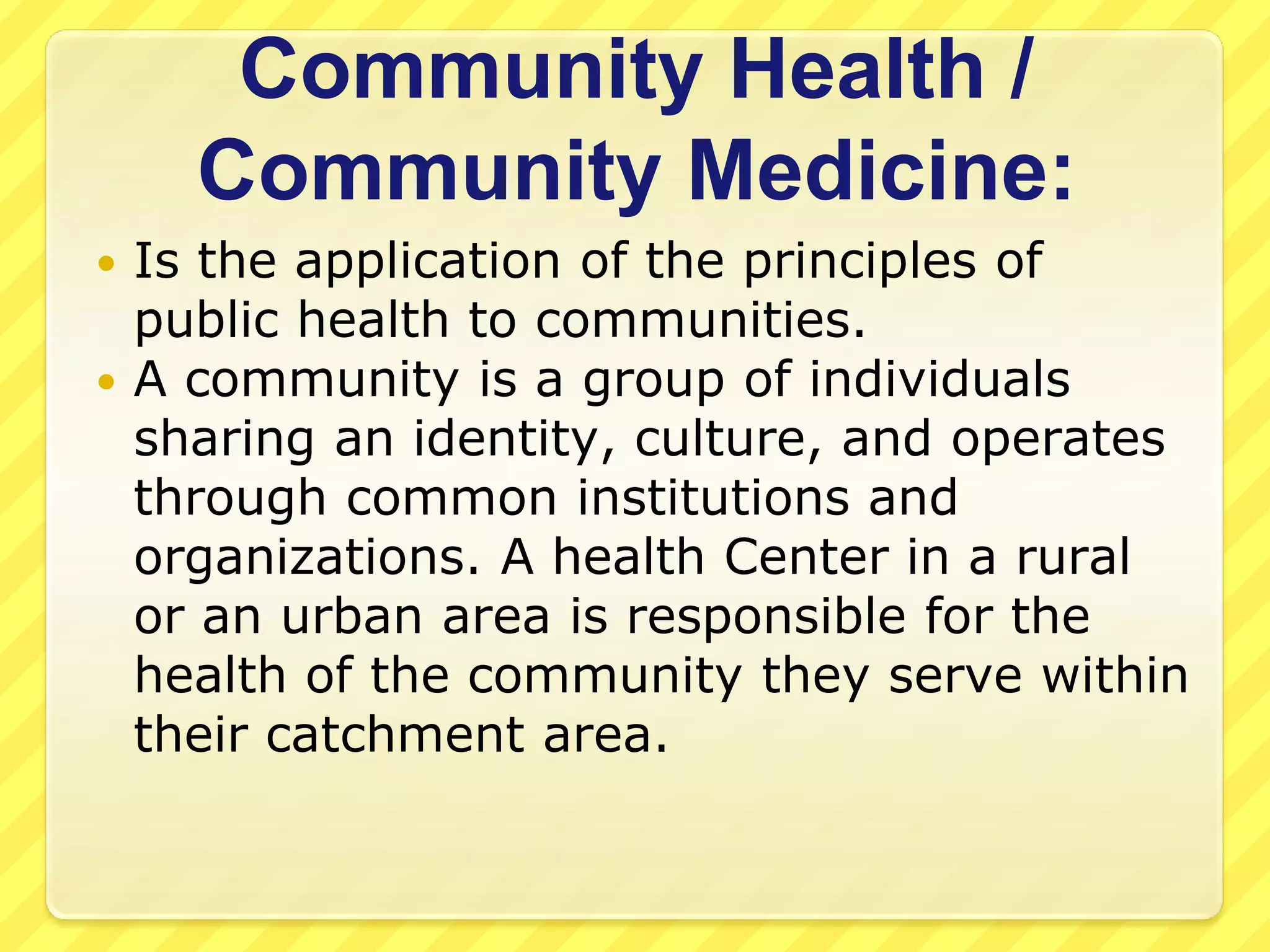 1 public health and preventive medicine | PPTX