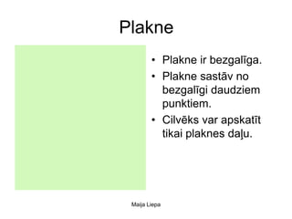 1.punkts, taisne, plakne un ģeometriskas figūras | PPTX