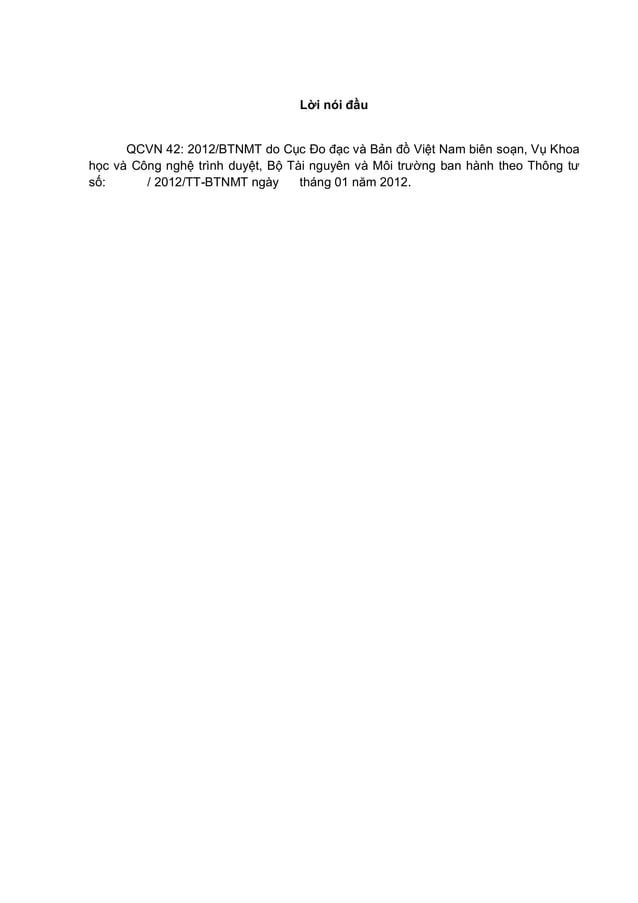 1 qcvn-42 2009-btnmt-quy-chuan-ky-thuat-quoc-gia-ve-chuan-thong-tin-dia-ly | PDF