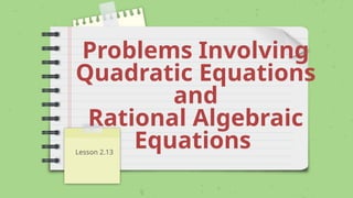 Quadratic Equation intro (Grade 9 - Lesson 1).pptx