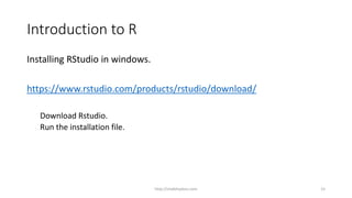 1 R Tutorial Introduction | PPT