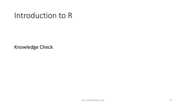 1 R Tutorial Introduction | PPT