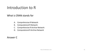 1 R Tutorial Introduction | PPT