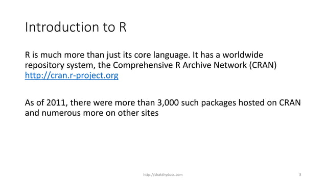 1 R Tutorial Introduction | PPT