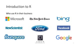 1 R Tutorial Introduction | PPT