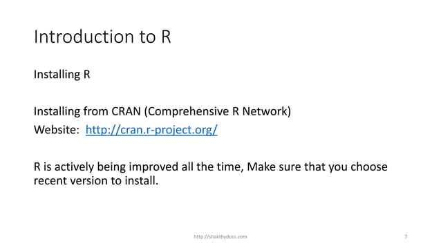1 R Tutorial Introduction | PPT