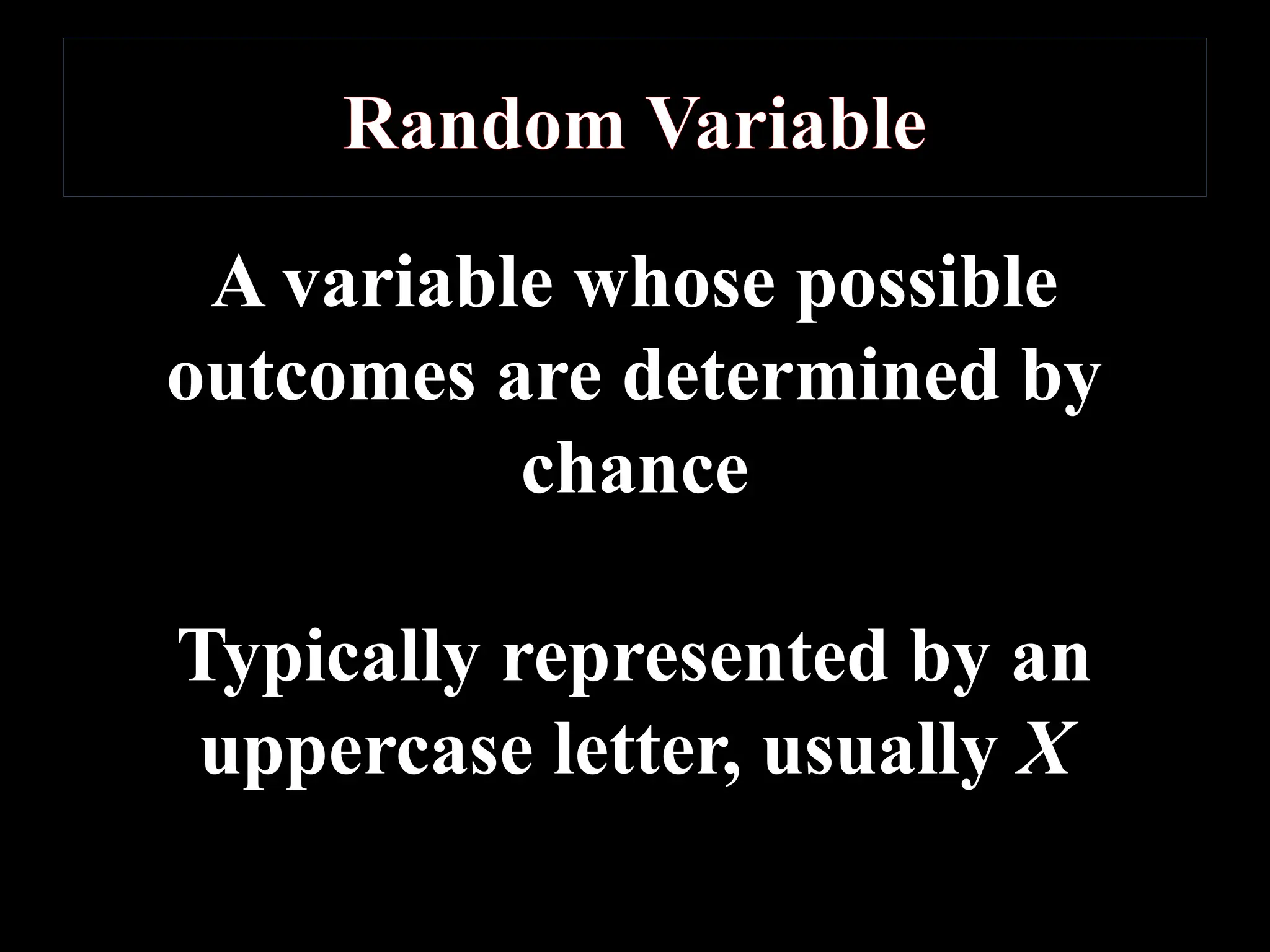 Random-Variables General Mathematics 11i | PPT