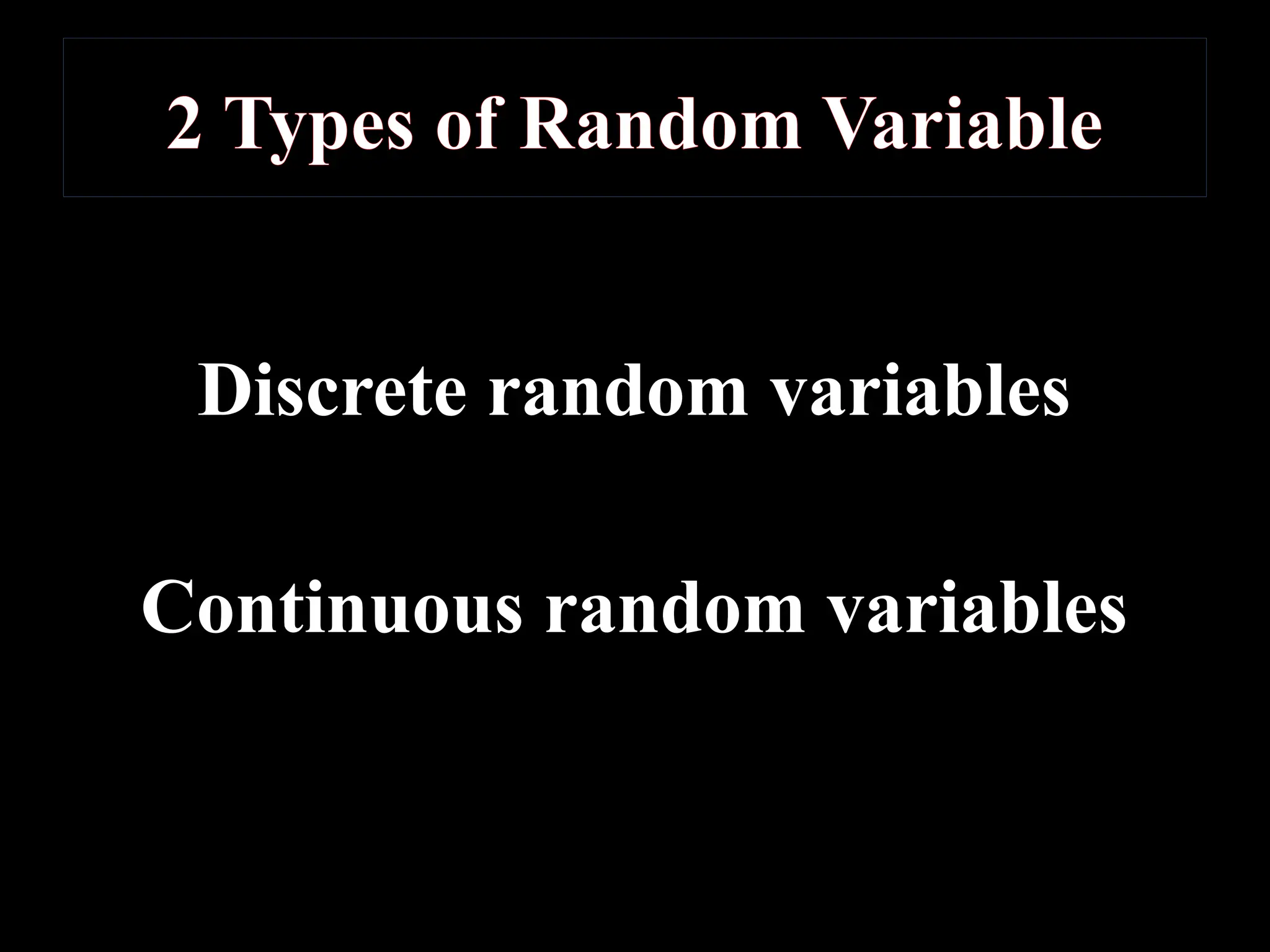 Random-Variables General Mathematics 11i | PPTX