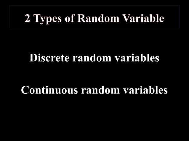 Random-Variables General Mathematics 11i | PPT