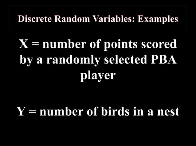 Random-Variables General Mathematics 11i | PPT