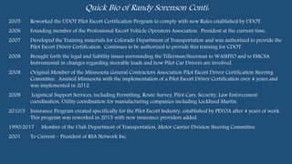 2017 STS - PERFECTING THE PARTNERSHIP BETWEEN PILOT CARS AND CARRIERS ...