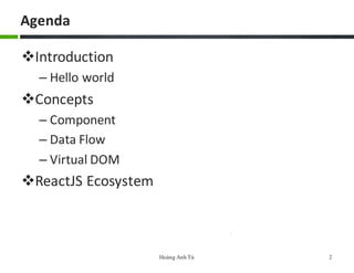 Introduction to ReactJS | PPT