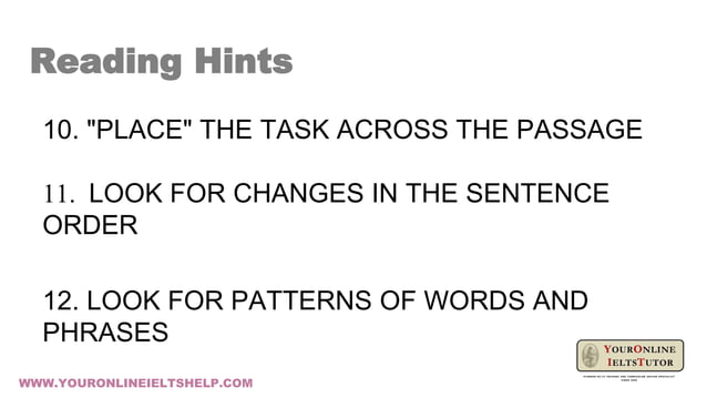 IELTS Reading Overview | PPTX