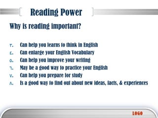reading power | PPT