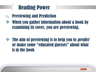 reading power | PPT