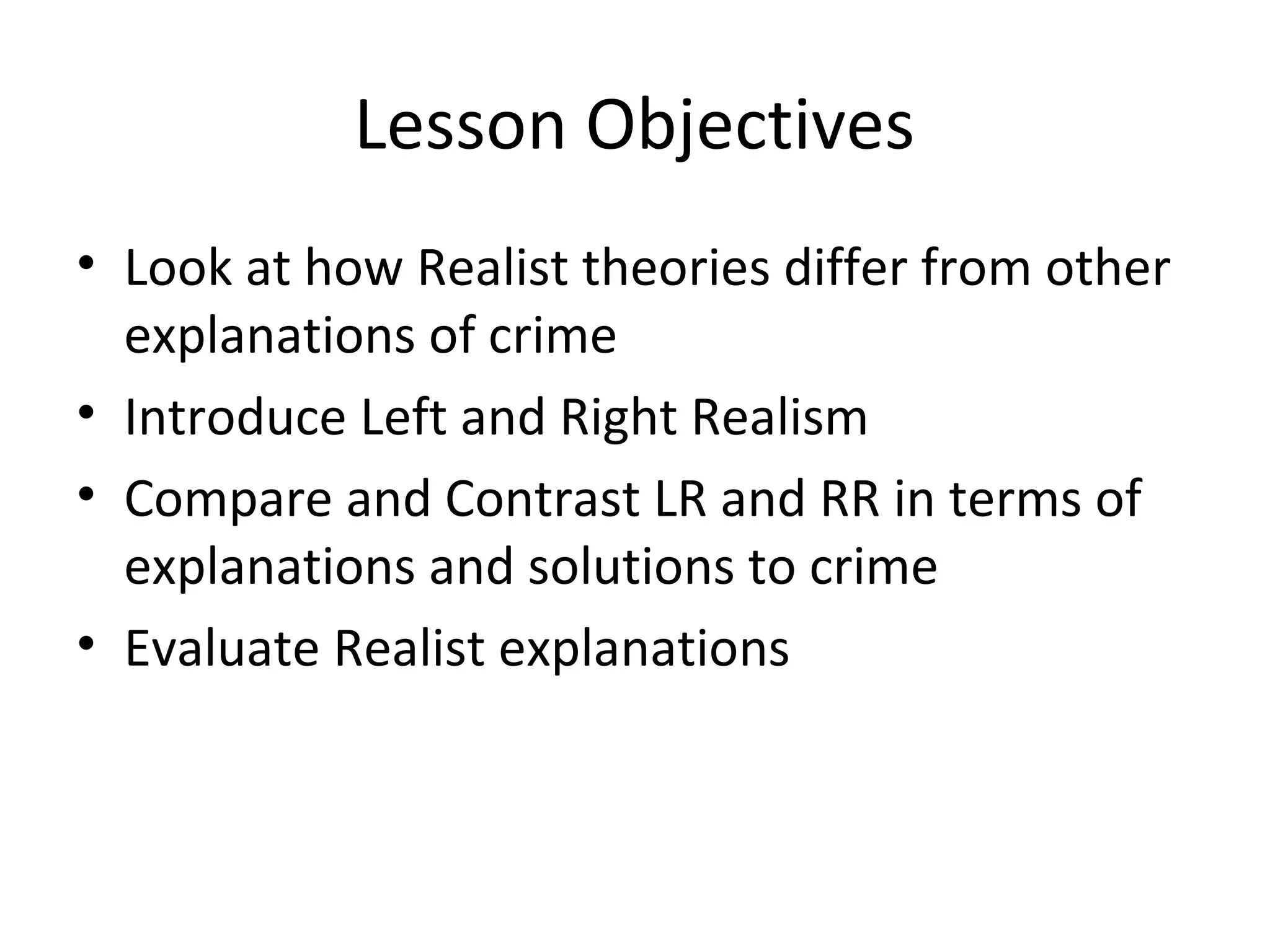 1. realist theories | PPT