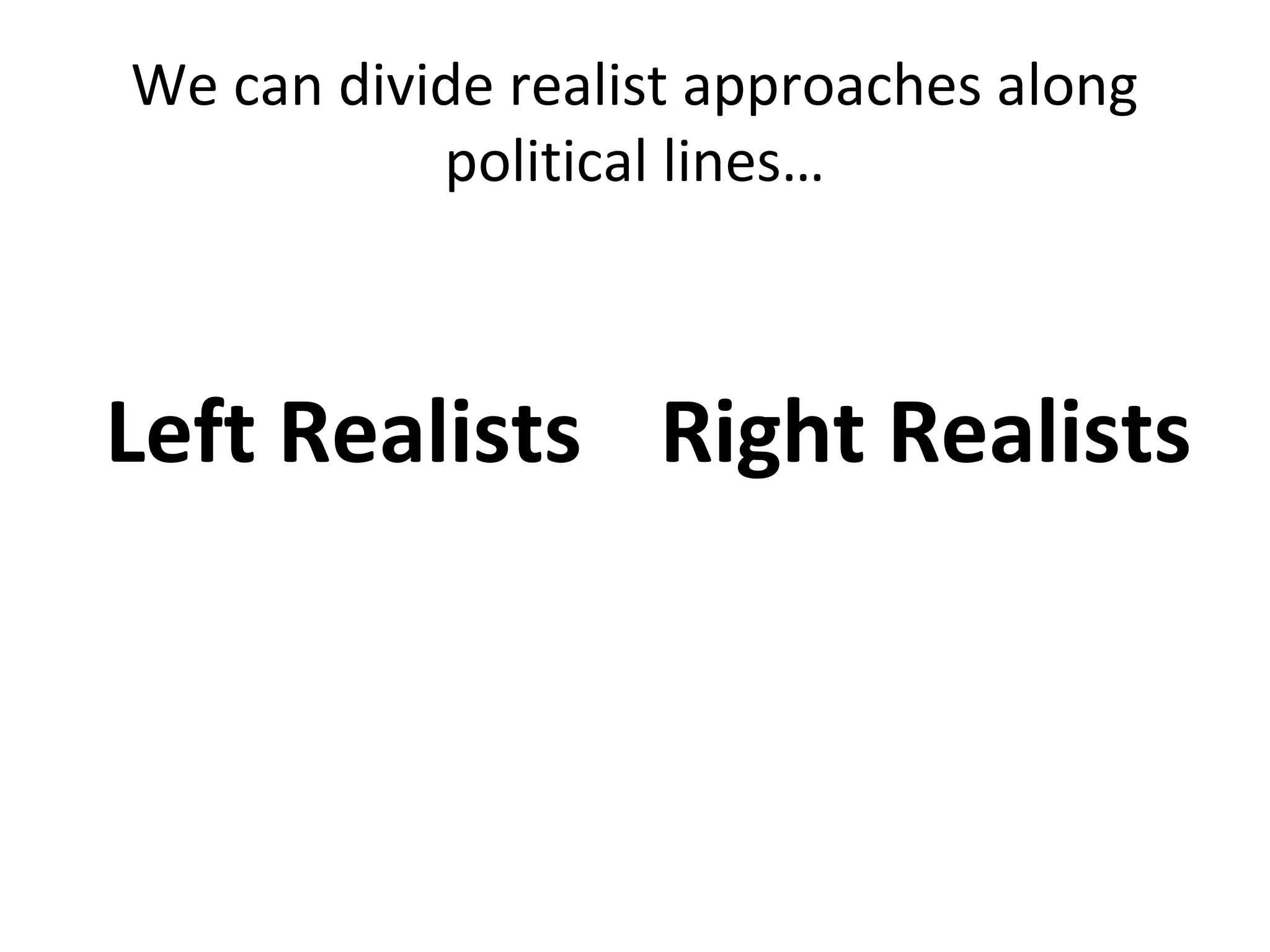 1. realist theories | PPT