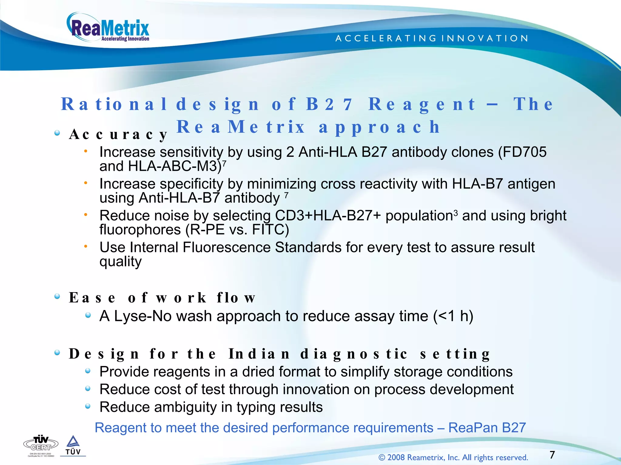 ReaPan B27 | PPT | Blood Disorders | Diseases and Conditions