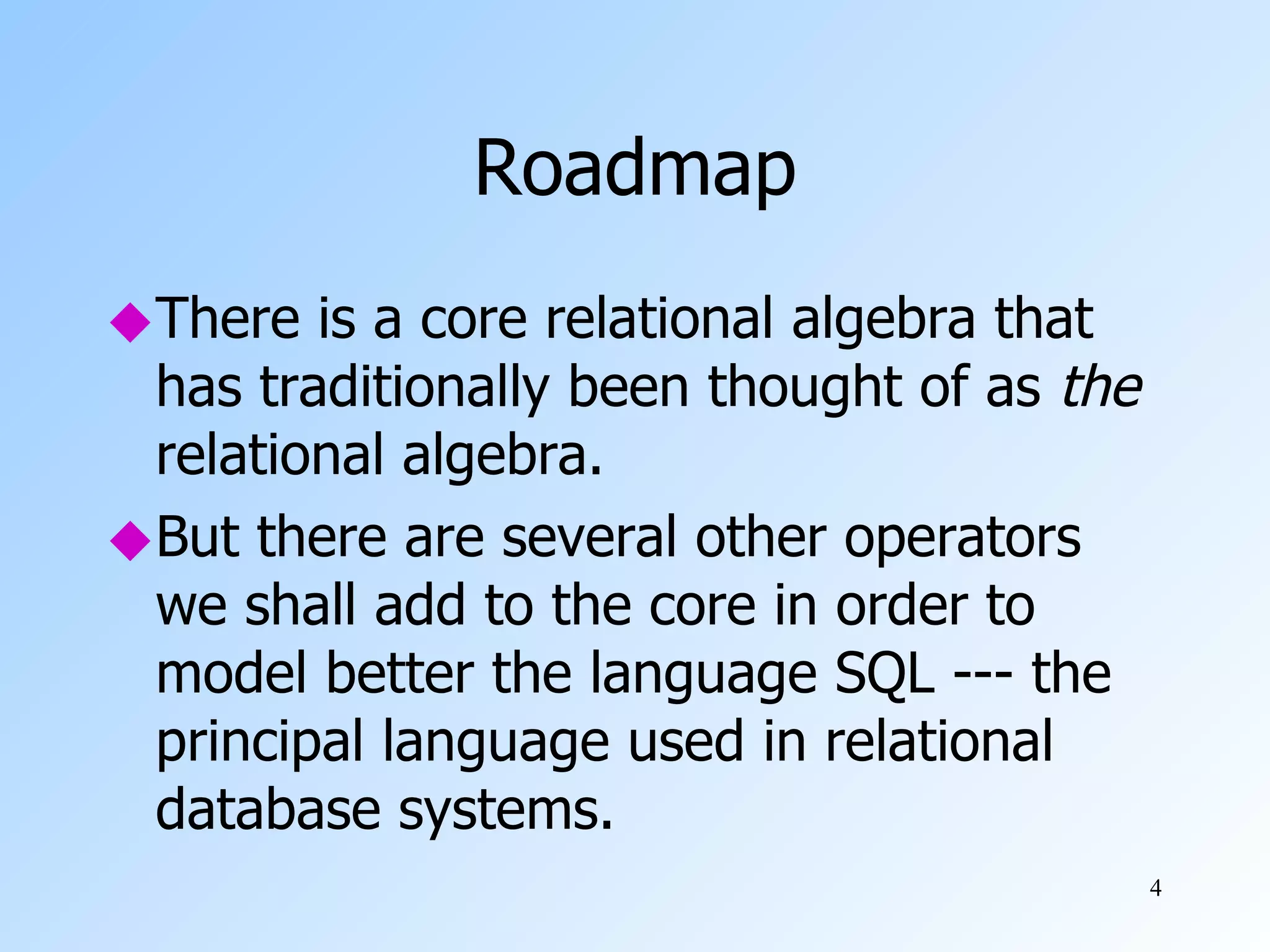 Relational Algebra | PPT