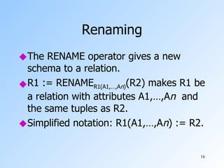 Relational Algebra | PPT