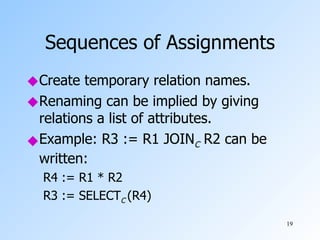 Relational Algebra | PPT