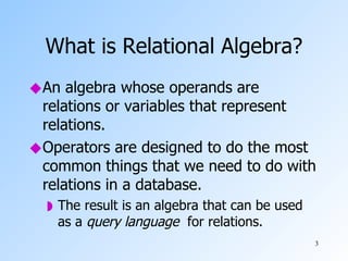 Relational Algebra | PPT