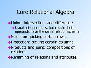 Relational Algebra | PPT
