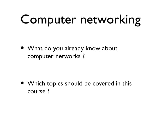Computer Networking : Principles, Protocols and Practice - lesson 1