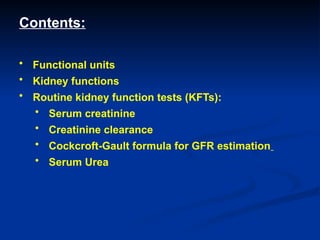 1- renal function tests GFR/CREATININE.pptx