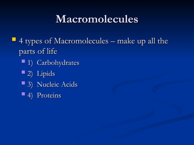 1 - Review of macromolecules in biology.ppt