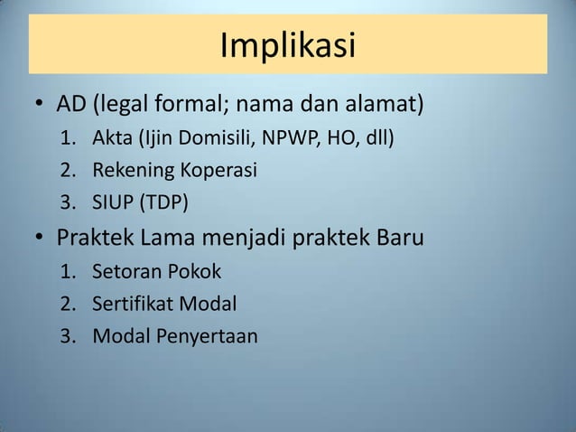 Revitalisasi koperasi | PPTX