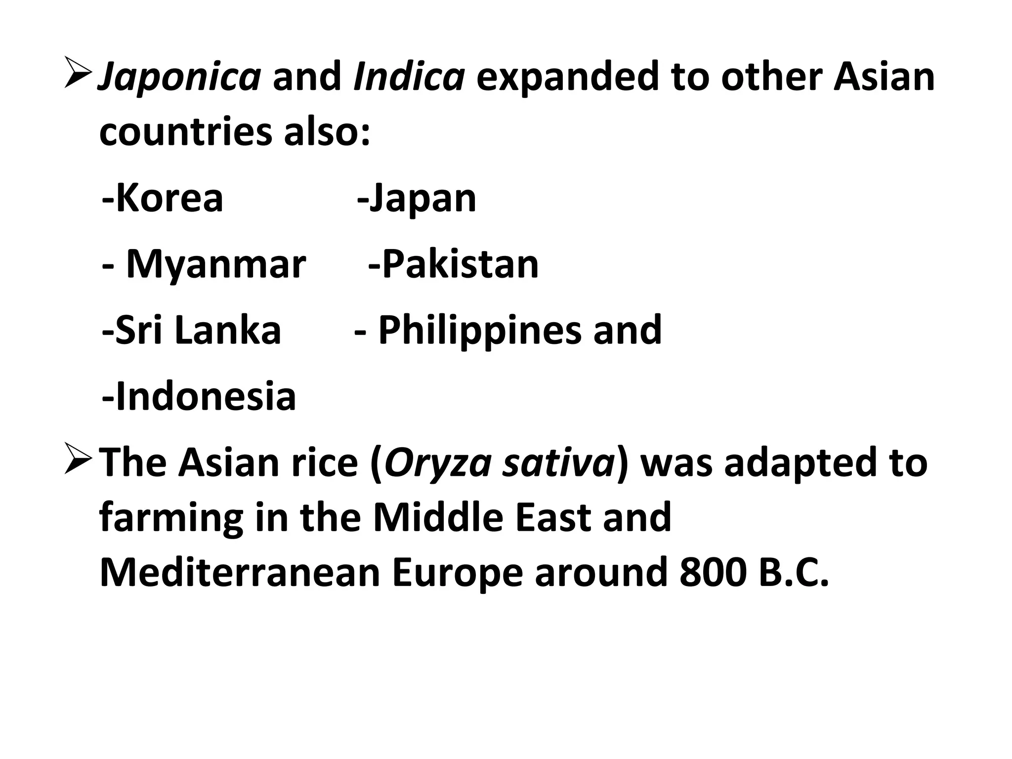1 Origin of Rice in the world | PPT