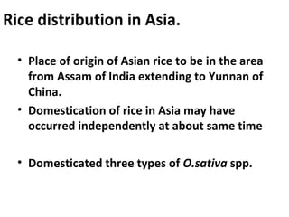 1 Origin of Rice in the world | PPT