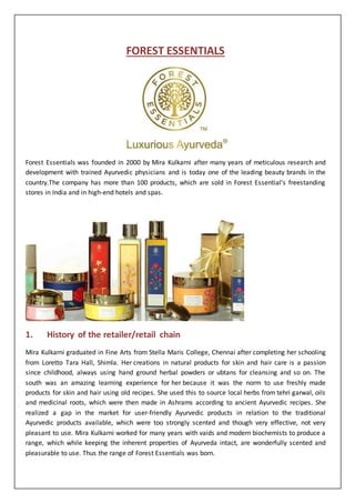 Retail Marketing and Shoppers Experience Comparison - Forest Essentials ...