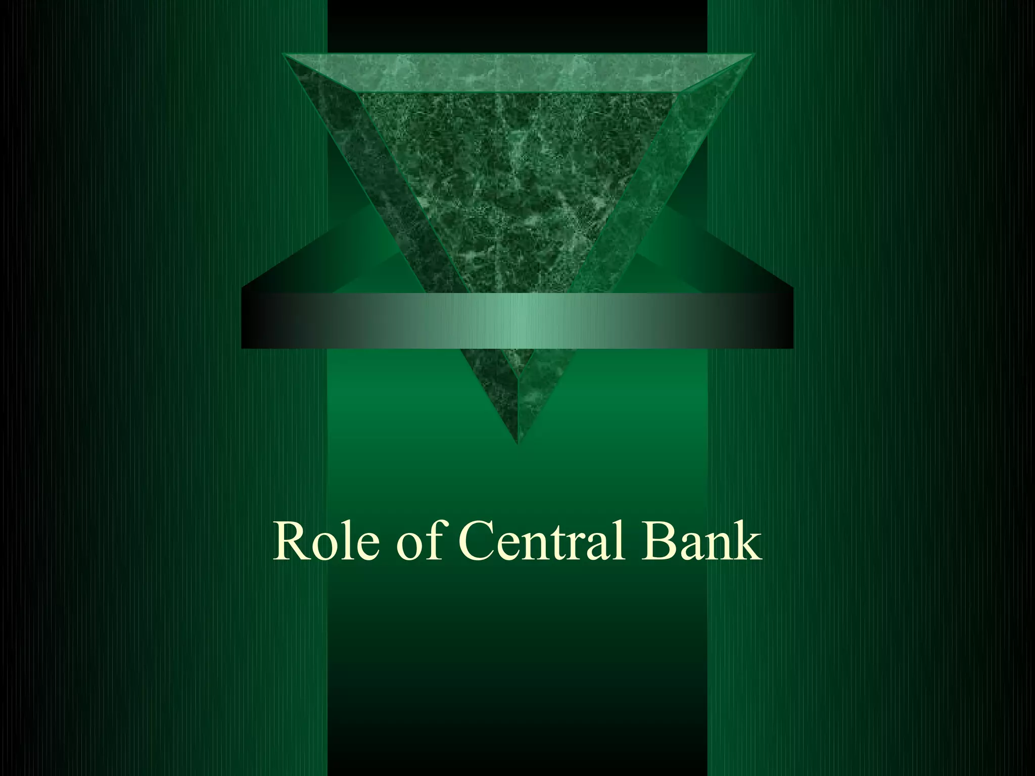 1. role of central bank (1) | PPT