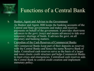 1. role of central bank (1) | PPT