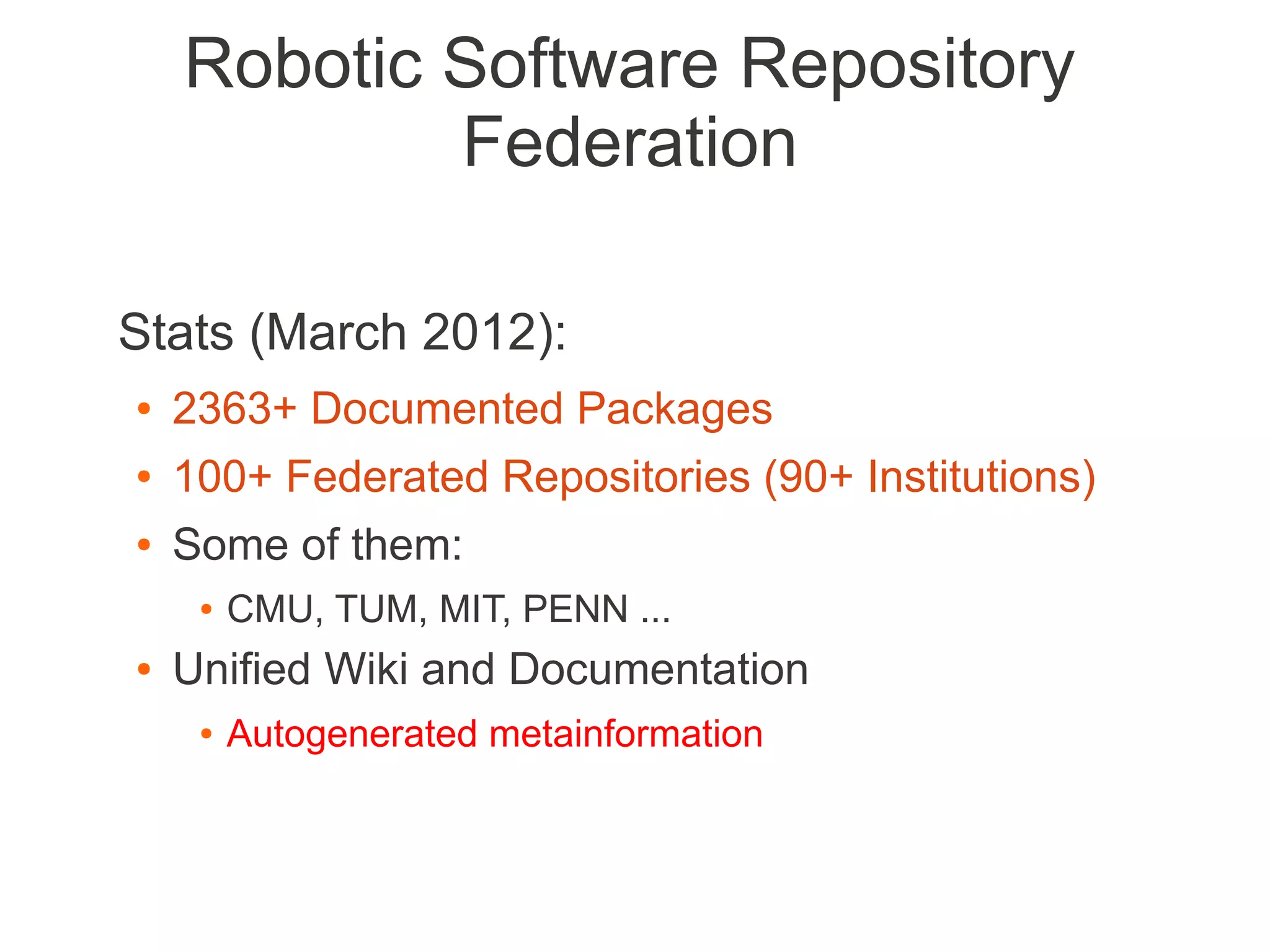 Ros platform overview | PDF