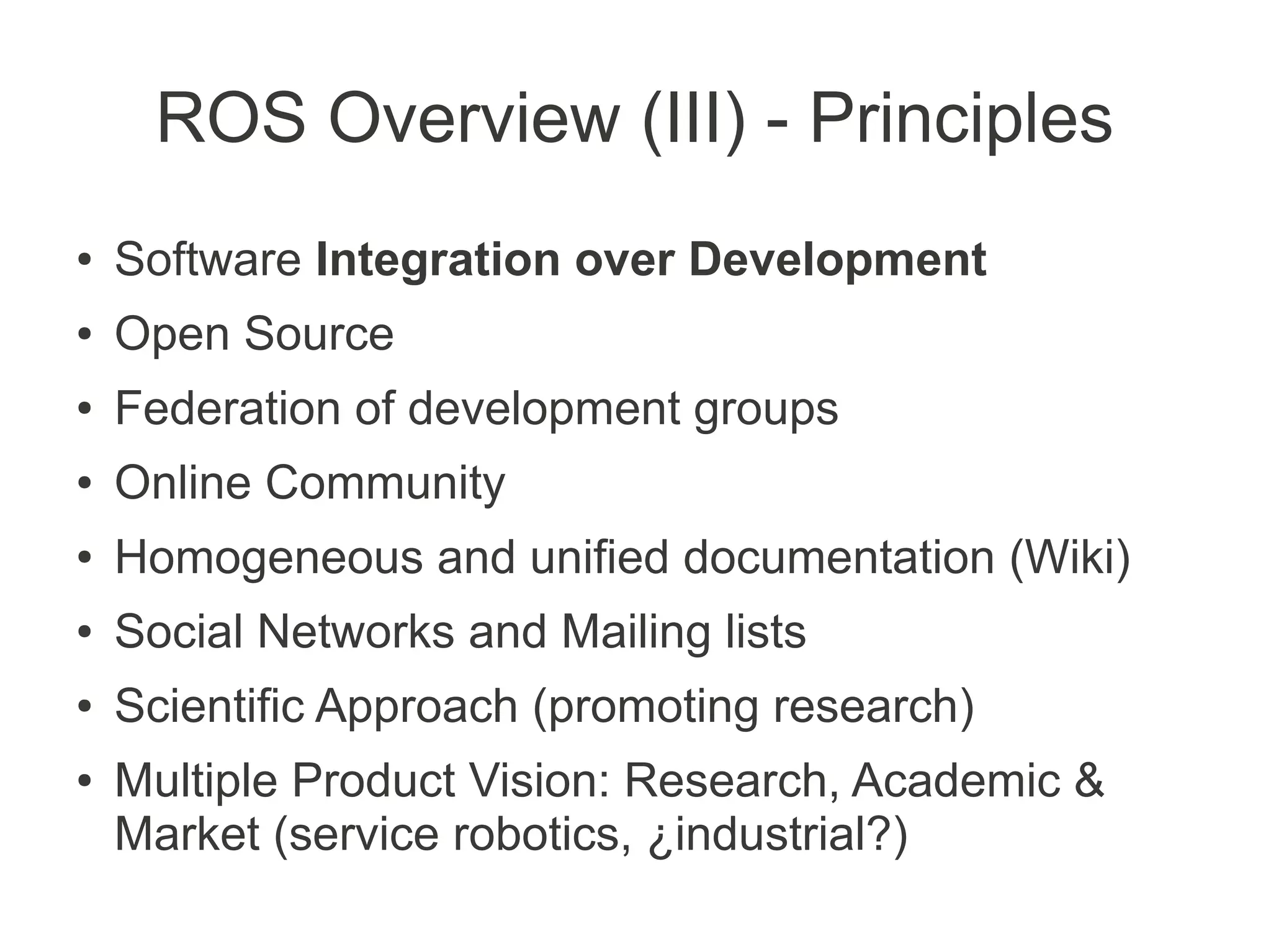 Ros platform overview | PDF