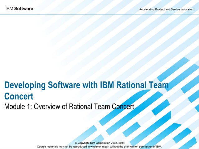 Module 1: Overview of Rational Team Concert | PPT