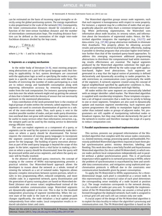 Information extraction from sensor networks using the Watershed transform algorithm | PDF