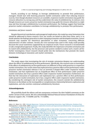Organizational ambidexterity, market orientation, and ﬁrm performance | PDF | Business ...