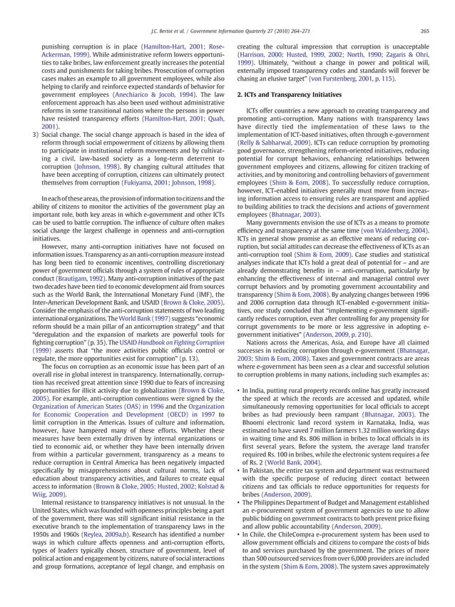 E-Government and Social Media as openess and anti-corruption tools | PDF | Internet | Computing