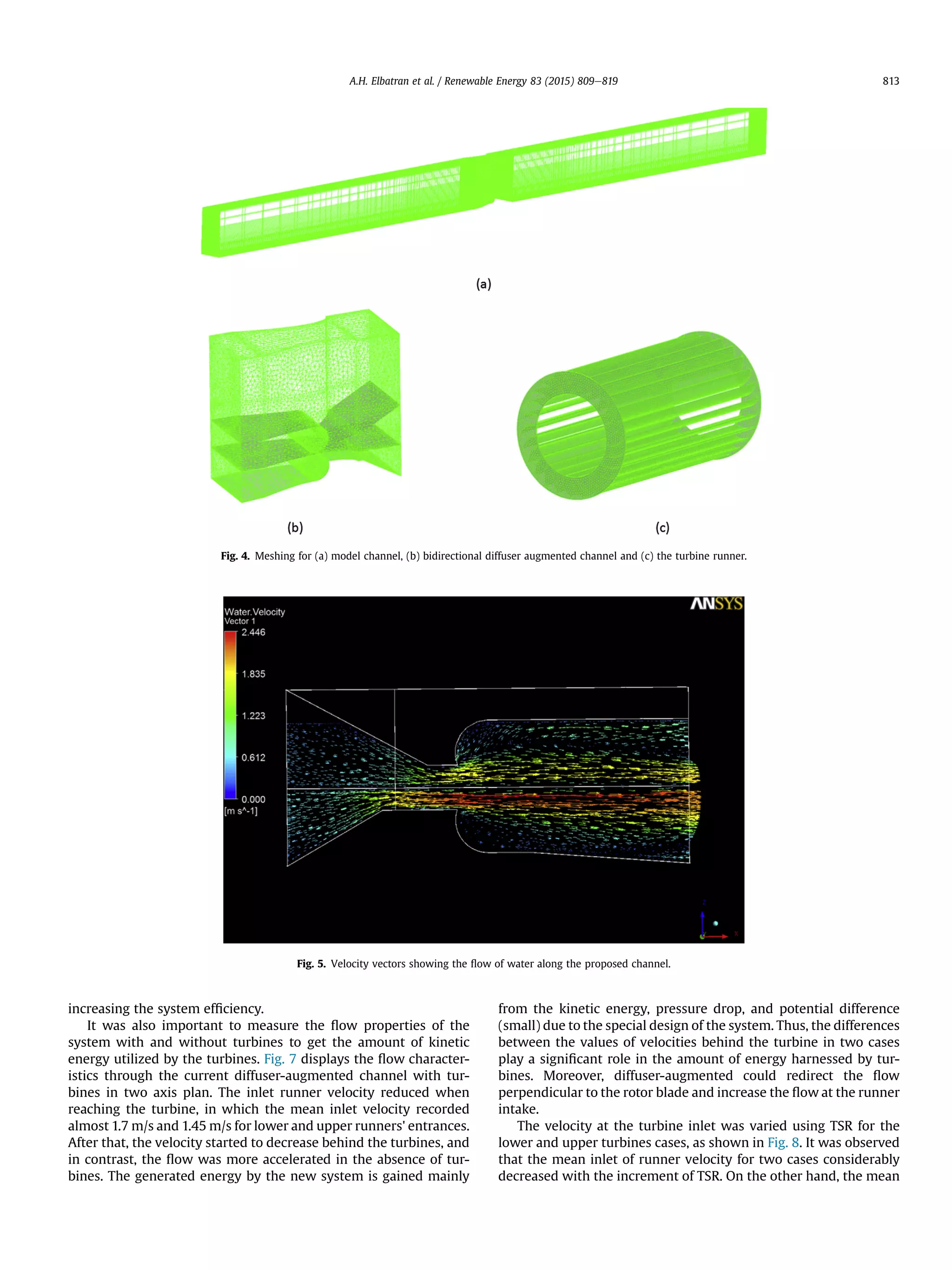 Novel approach of bidirectional diffuser-augmented channels system for enhancing hydrokinetic ...