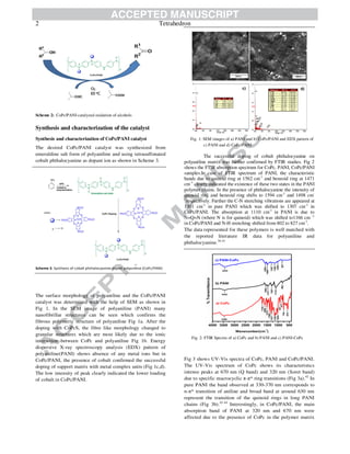 Organic inorganic hybrid cobalt phthalocyanine/polyaniline as efficient catalyst for aerobic ...